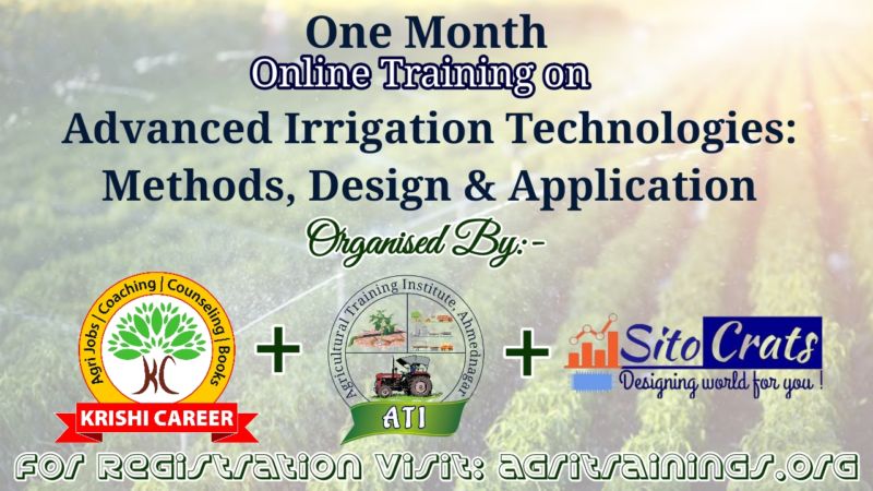 Irrigation Training 2020 – Agricultural Training Institute, Ahmednagar ...
